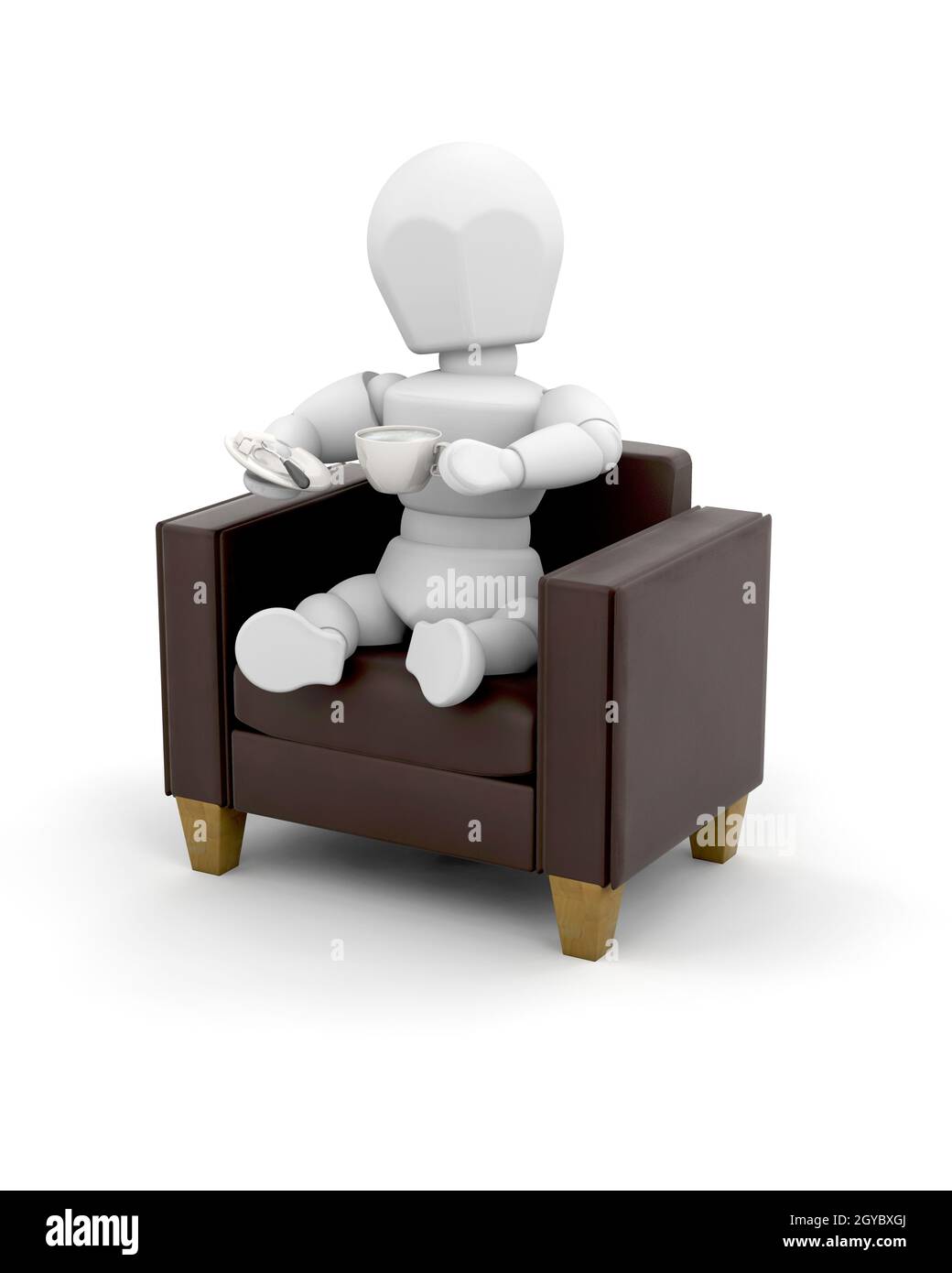 Man sat in armchair hi-res stock photography and images - Alamy