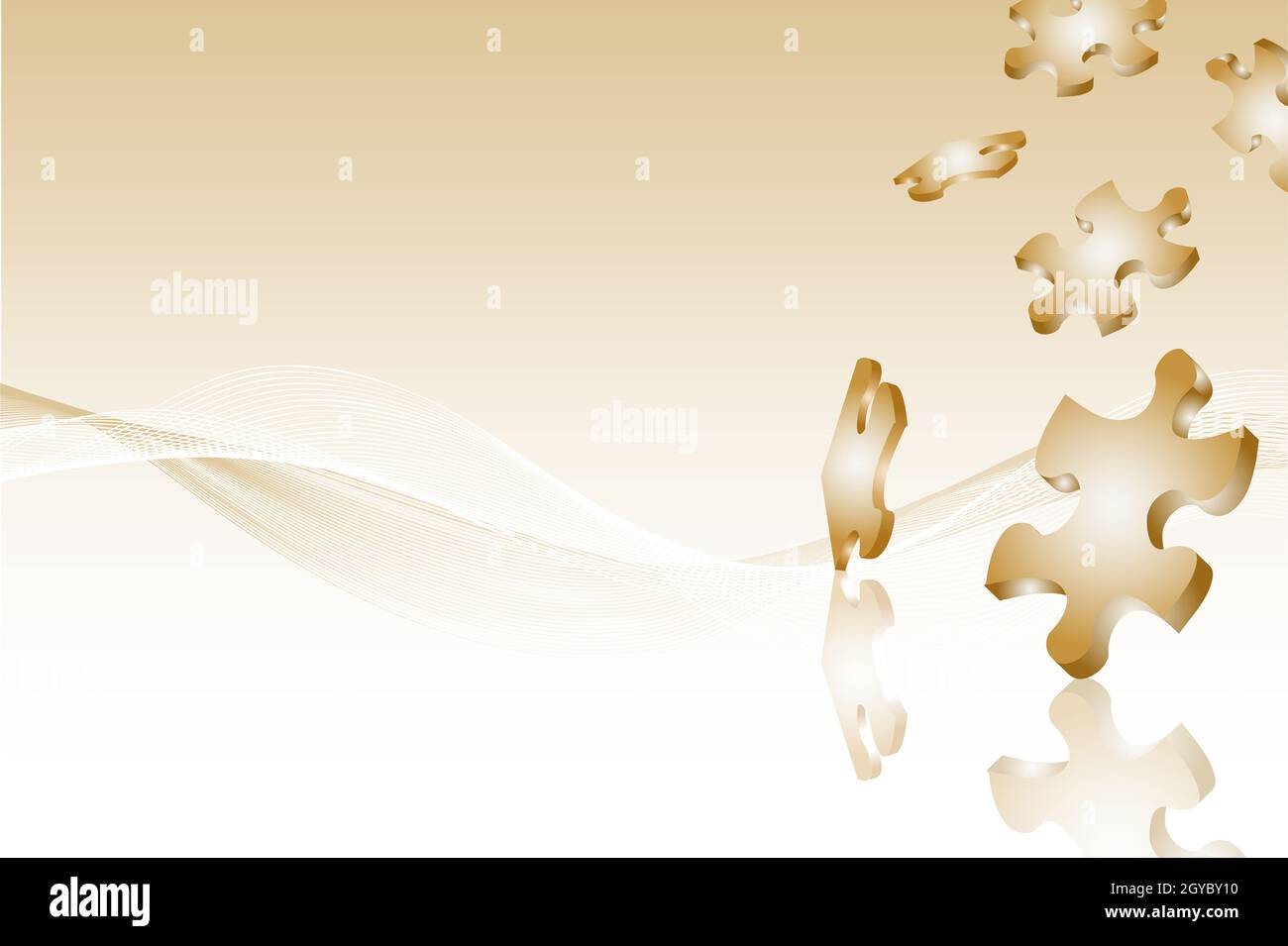 Abstract background of falling puzzle pieces Stock Photo - Alamy