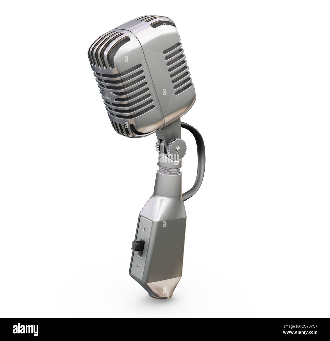 Retro microphone 3d Cut Out Stock Images & Pictures - Alamy