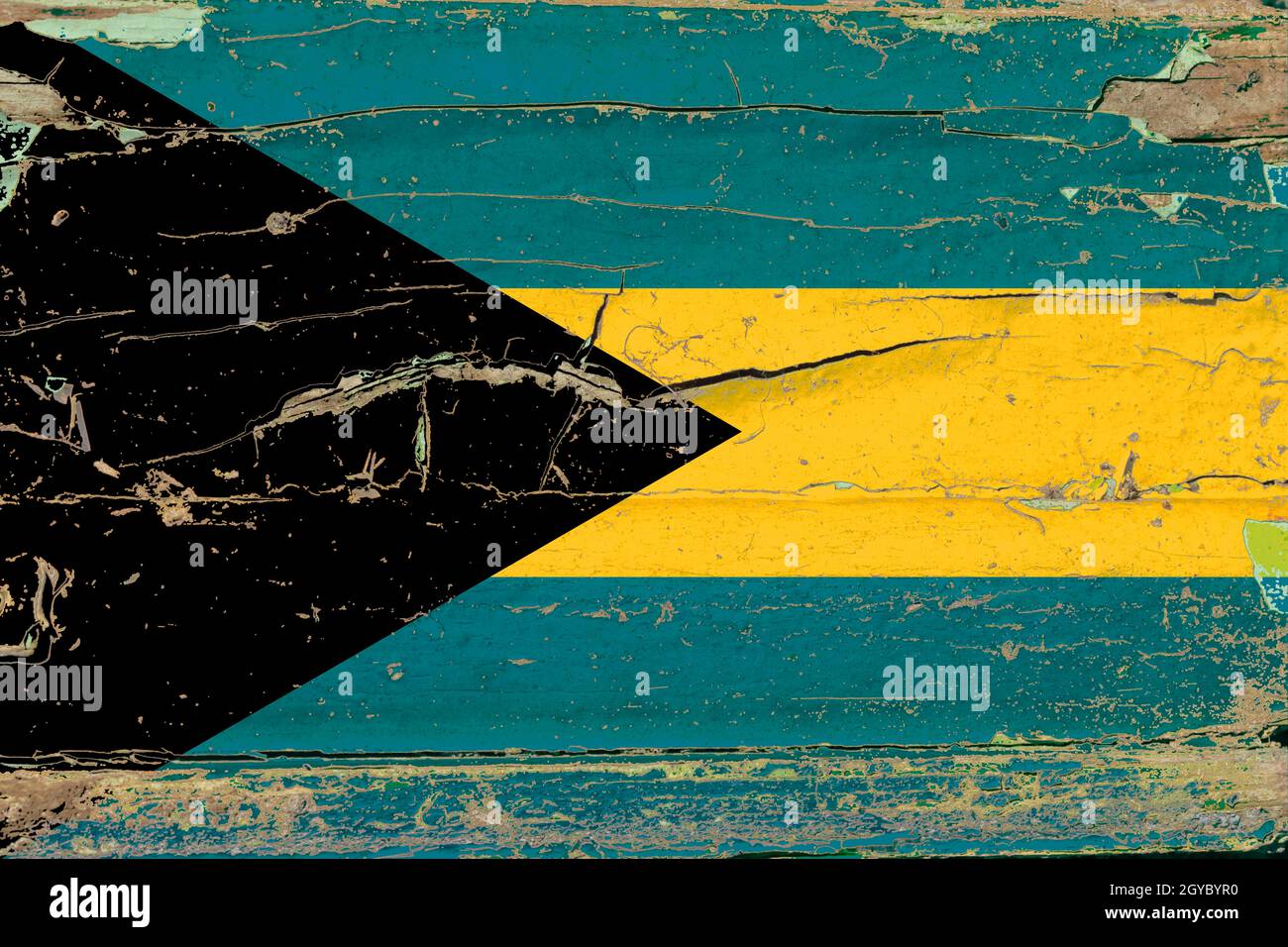 3D Flag of Bahamas on a old wood wall background Stock Photo - Alamy