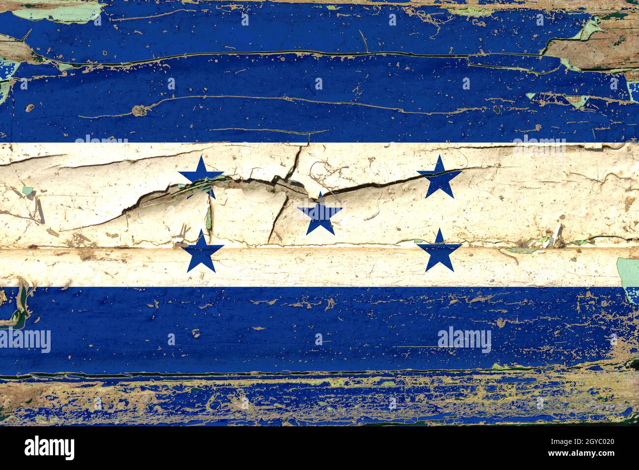 3D Flag of Honduras on a old wood wall background Stock Photo - Alamy