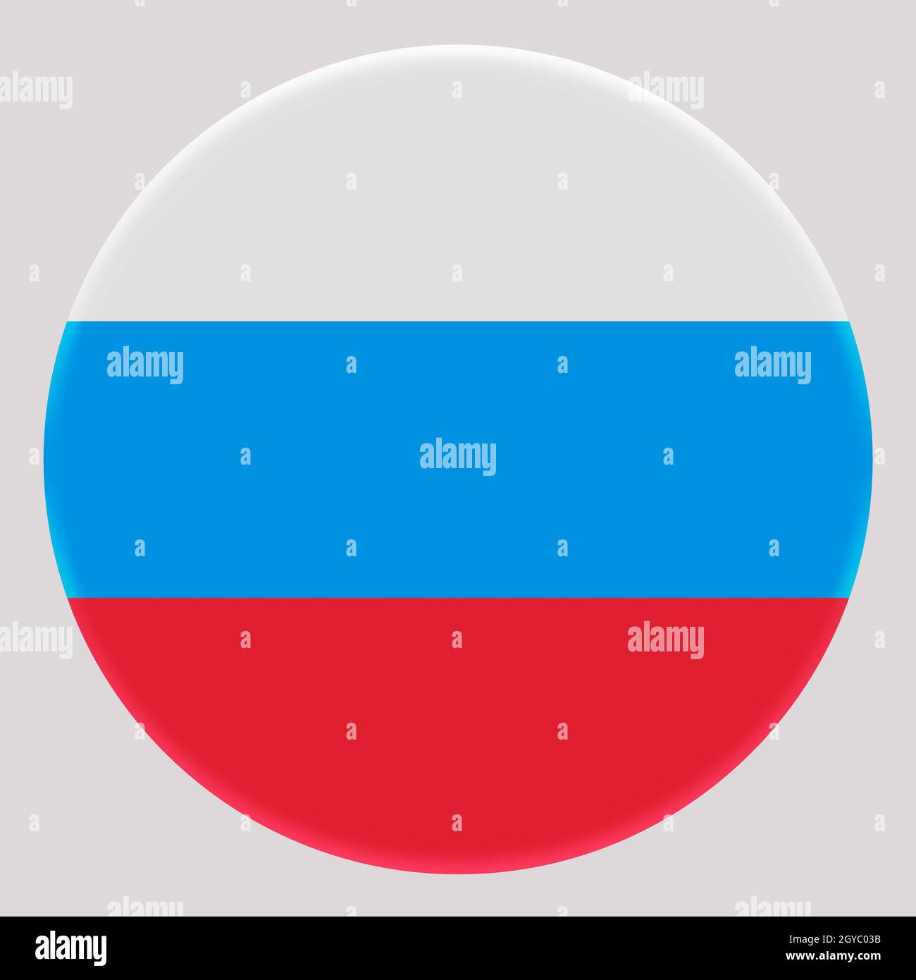 3D Flag of Russia on avatar circle Stock Photo - Alamy