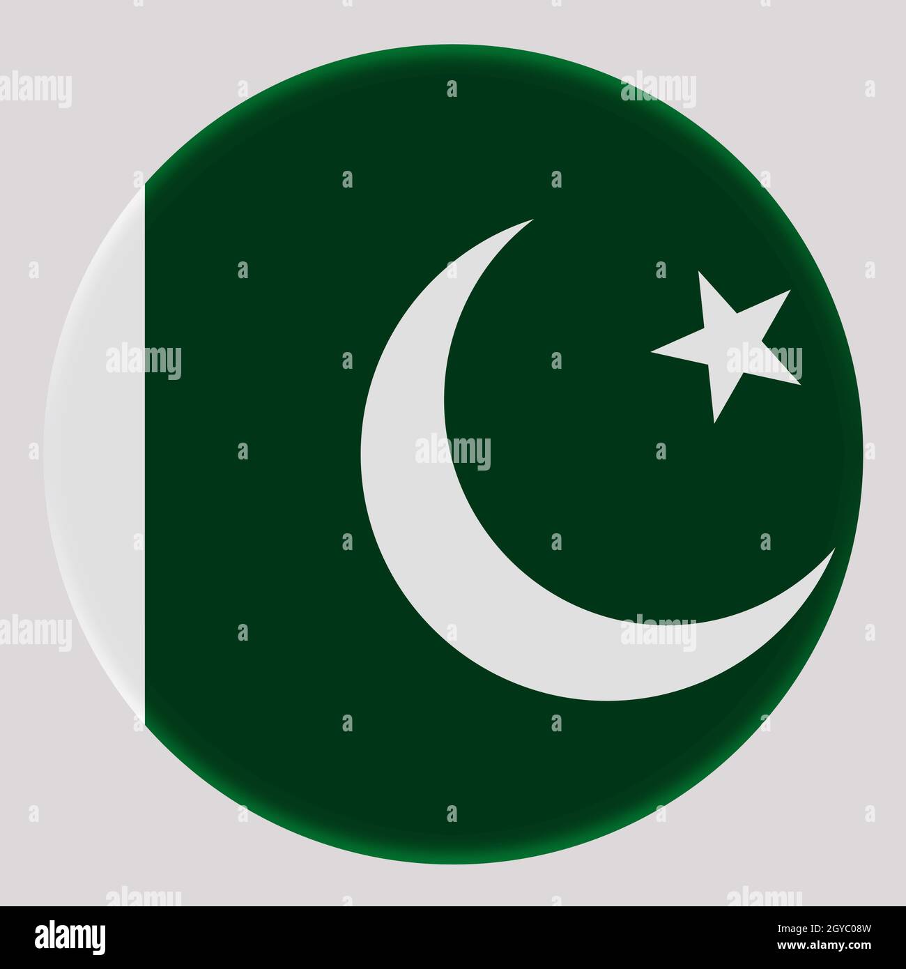 Pakistan circle flag hi-res stock photography and images - Alamy