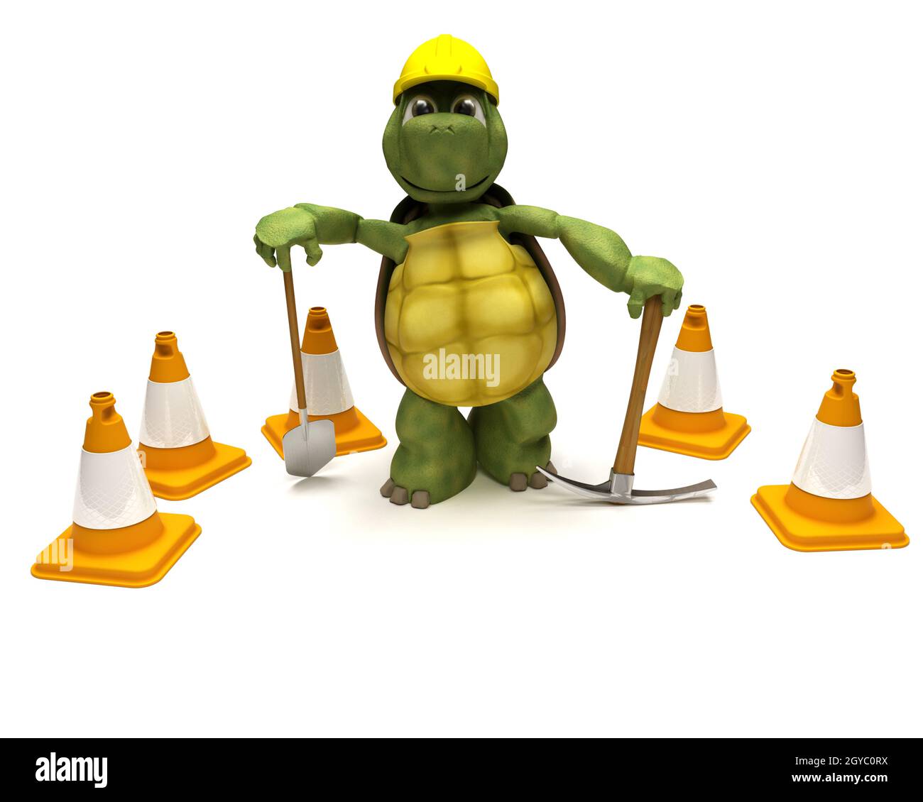 Shovel spade pick axe Cut Out Stock Images & Pictures - Alamy