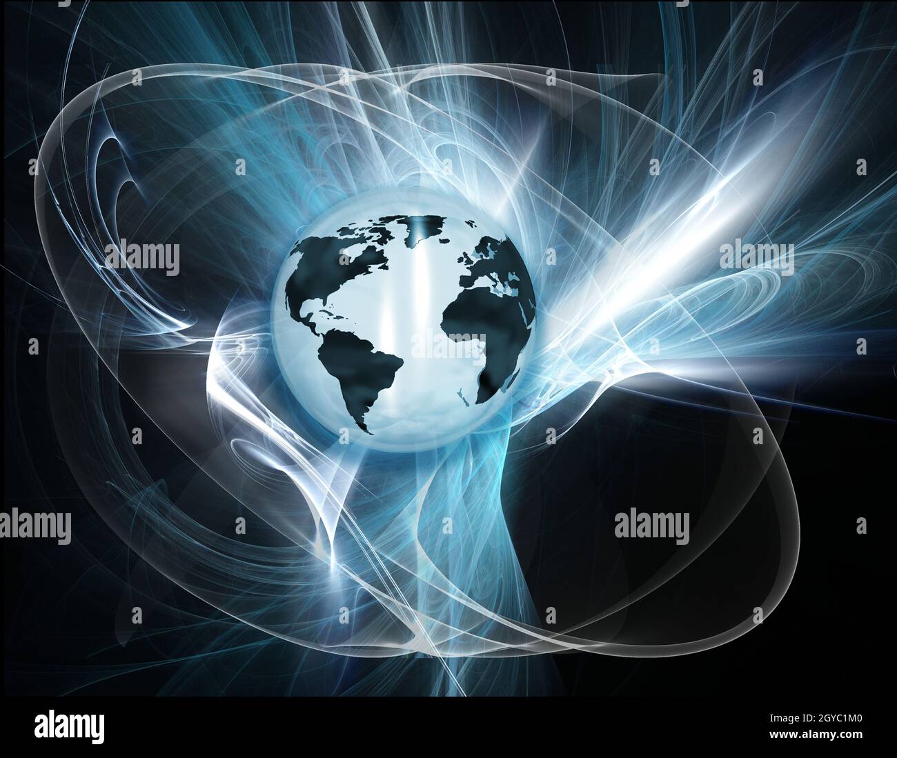 Globe on abstract background hi-res stock photography and images - Alamy