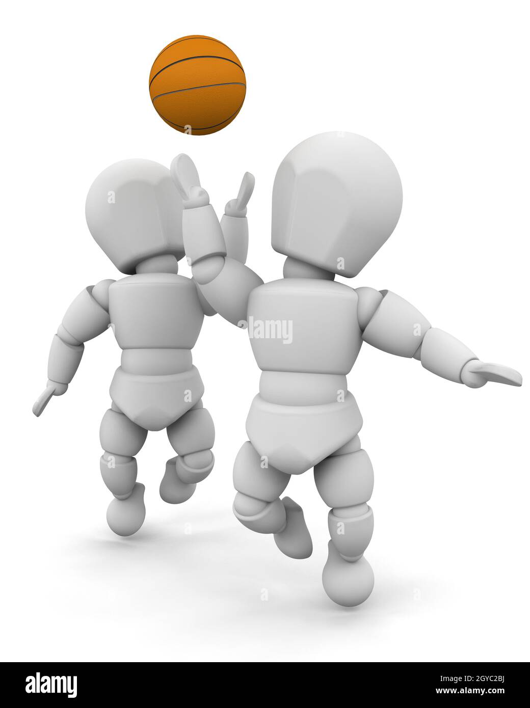 3D render of basketball players Stock Photo - Alamy