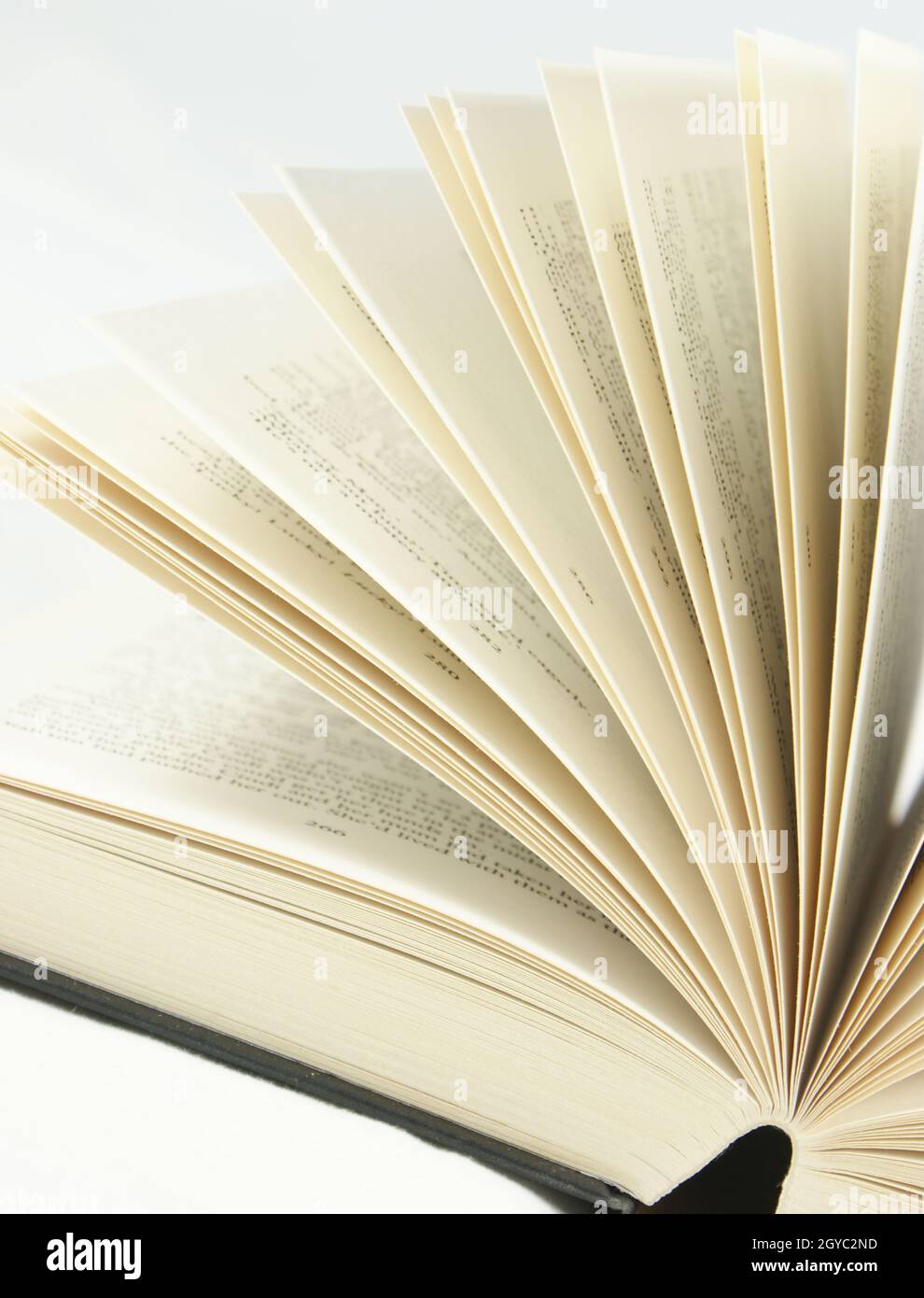 Close up shot of book pages turning Stock Photo - Alamy