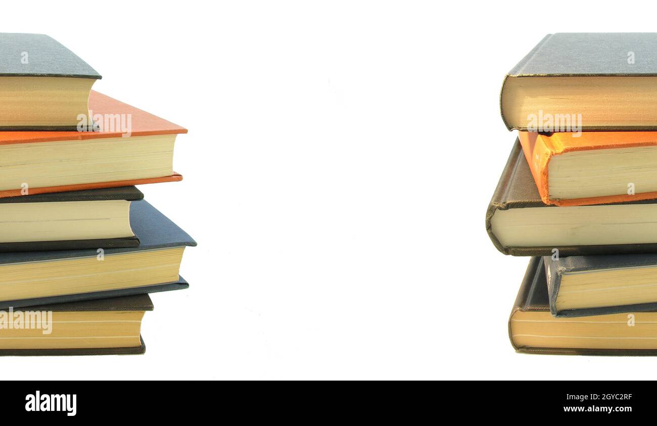 Stack of books Stock Photo - Alamy