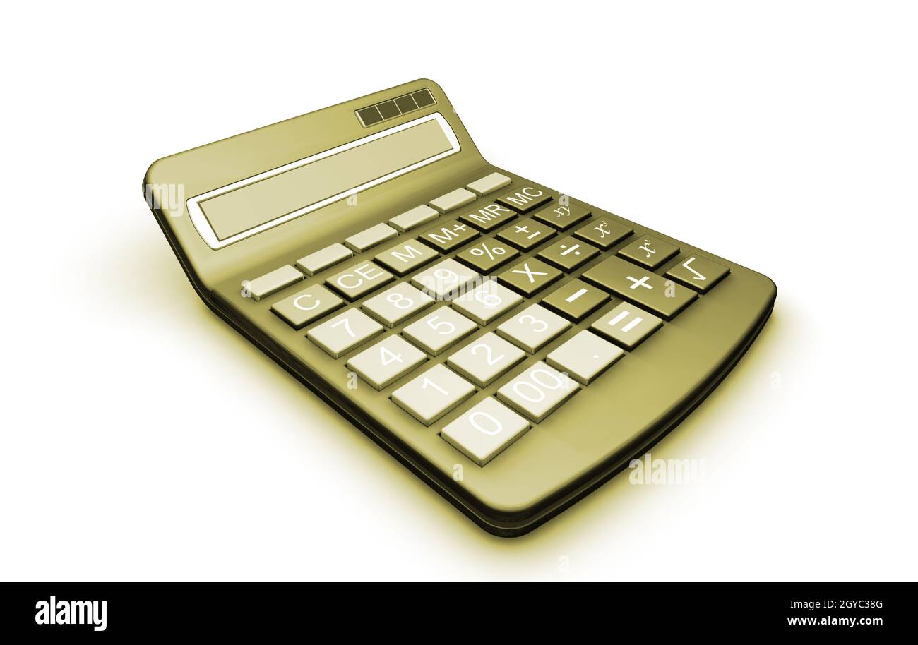 3d render calculator hi-res stock photography and images - Alamy