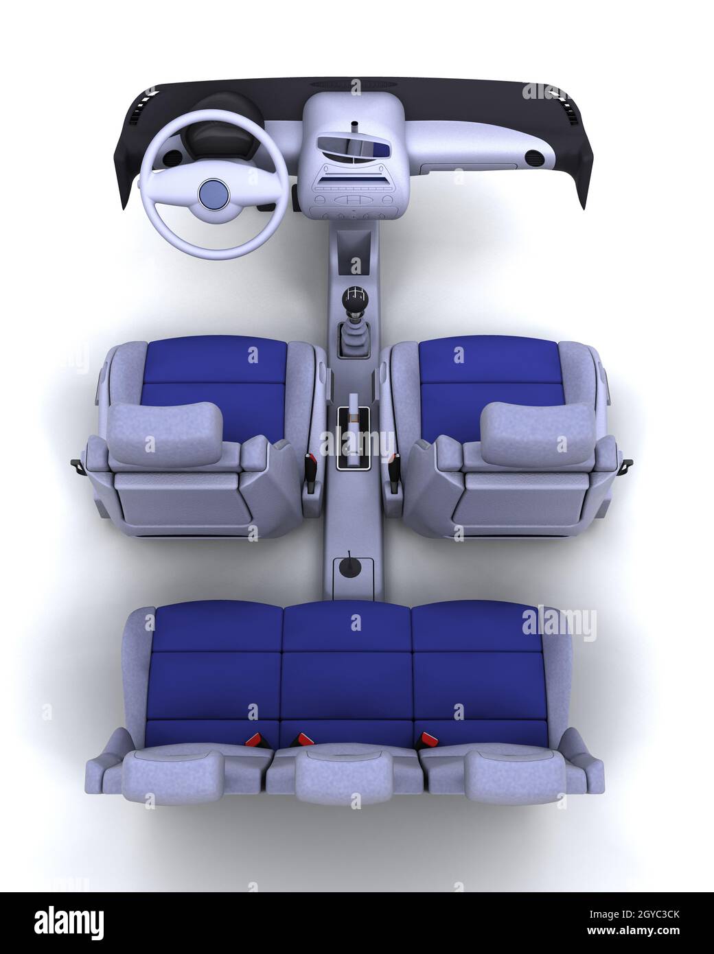 3D render of a contemporary car interior Stock Photo - Alamy