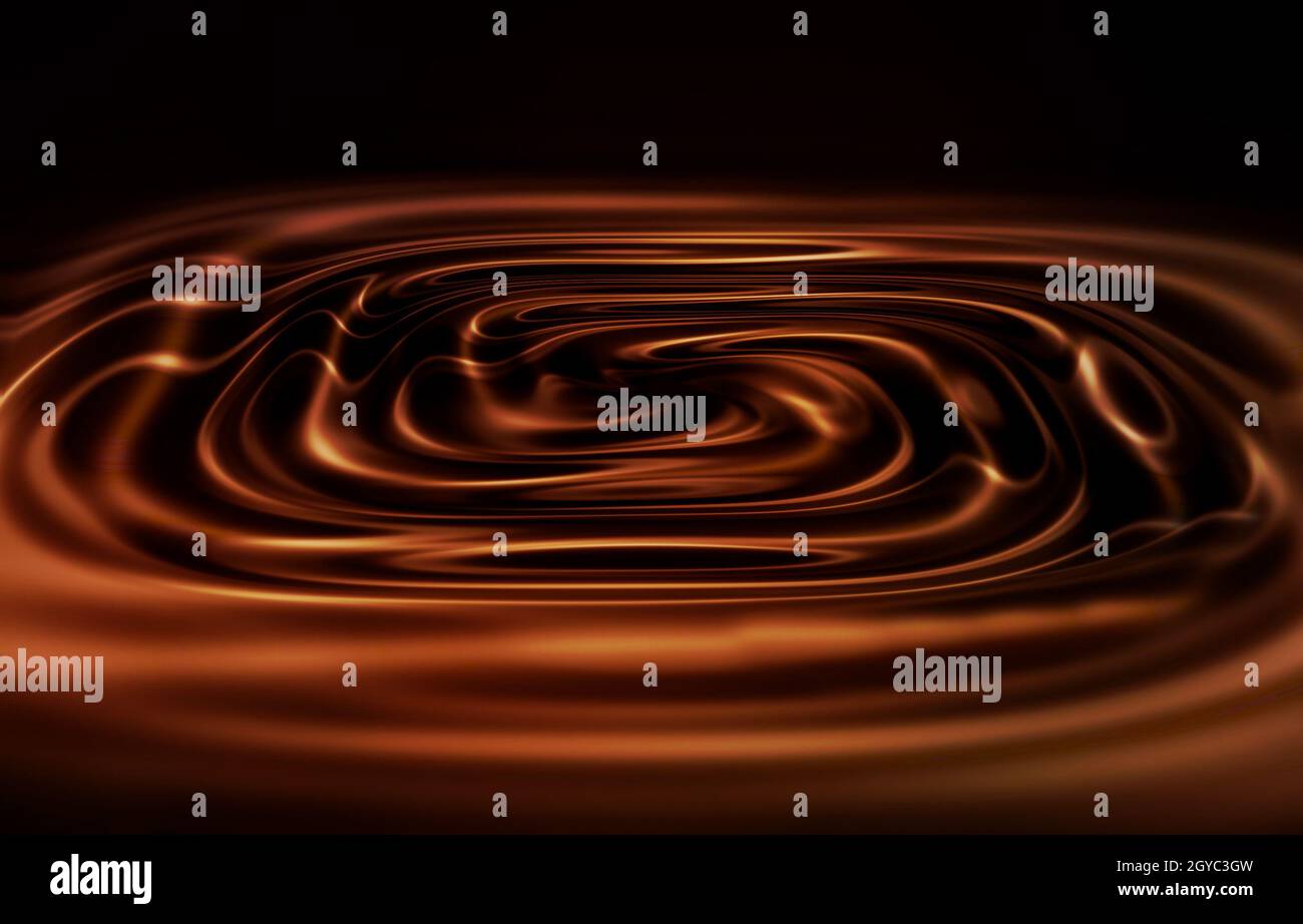 Velvety smooth chocolate ripples Stock Photo - Alamy