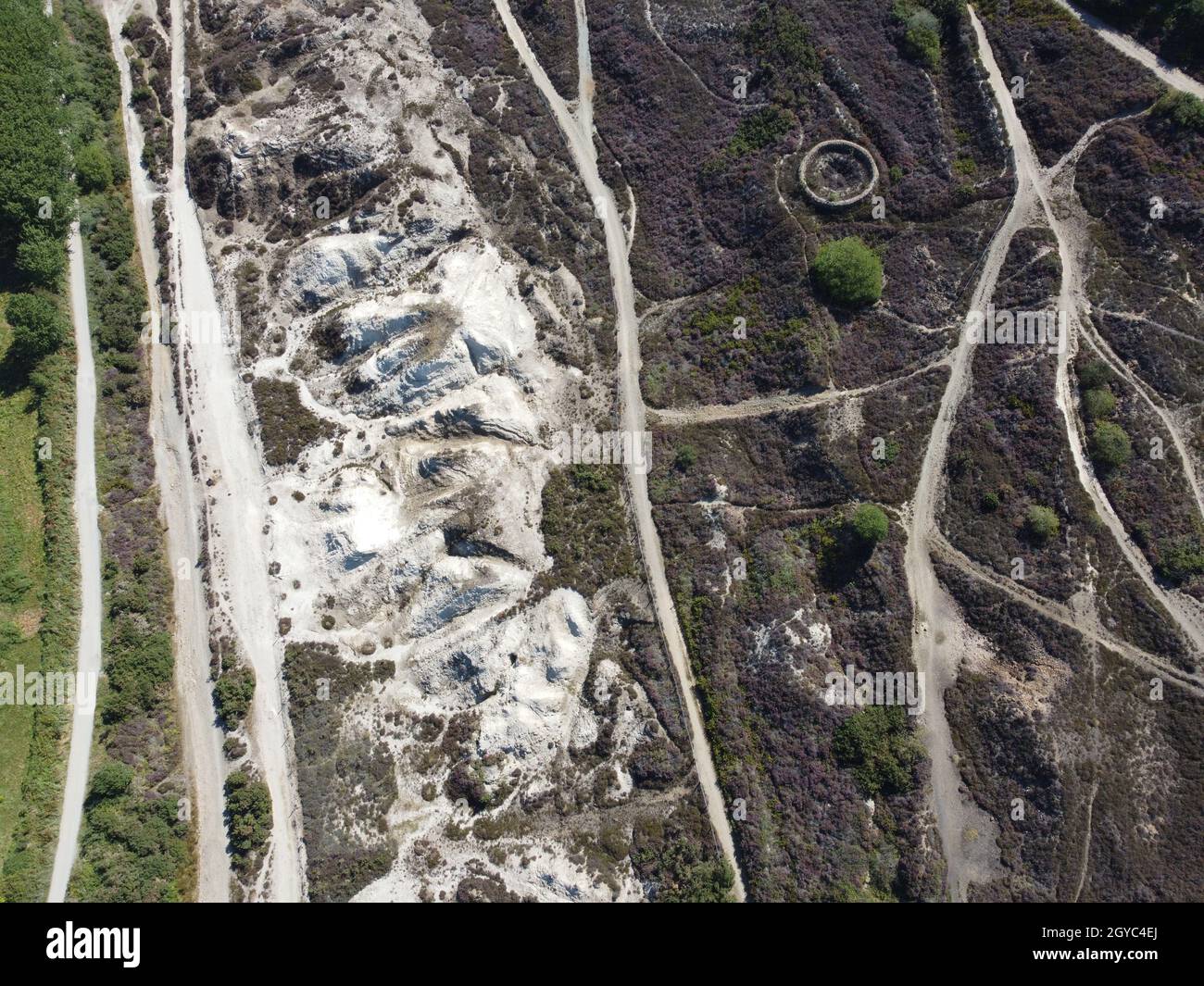 Old mining ruins on the bissoe trail between united downs and unity ...