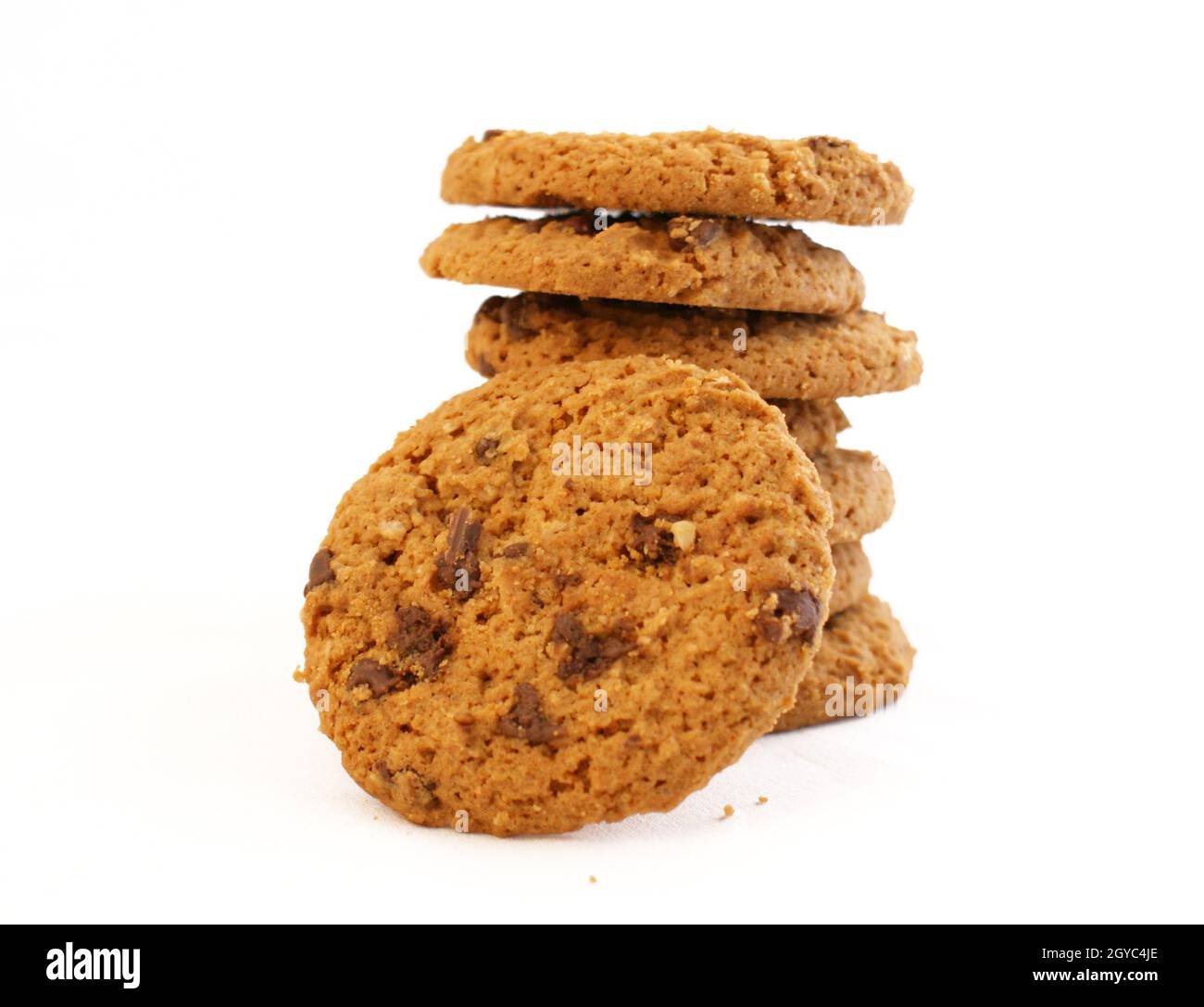 Stack of chocolate chip cookies Stock Photo - Alamy
