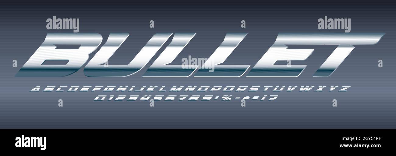 Silver bullet race car Stock Vector Images - Alamy