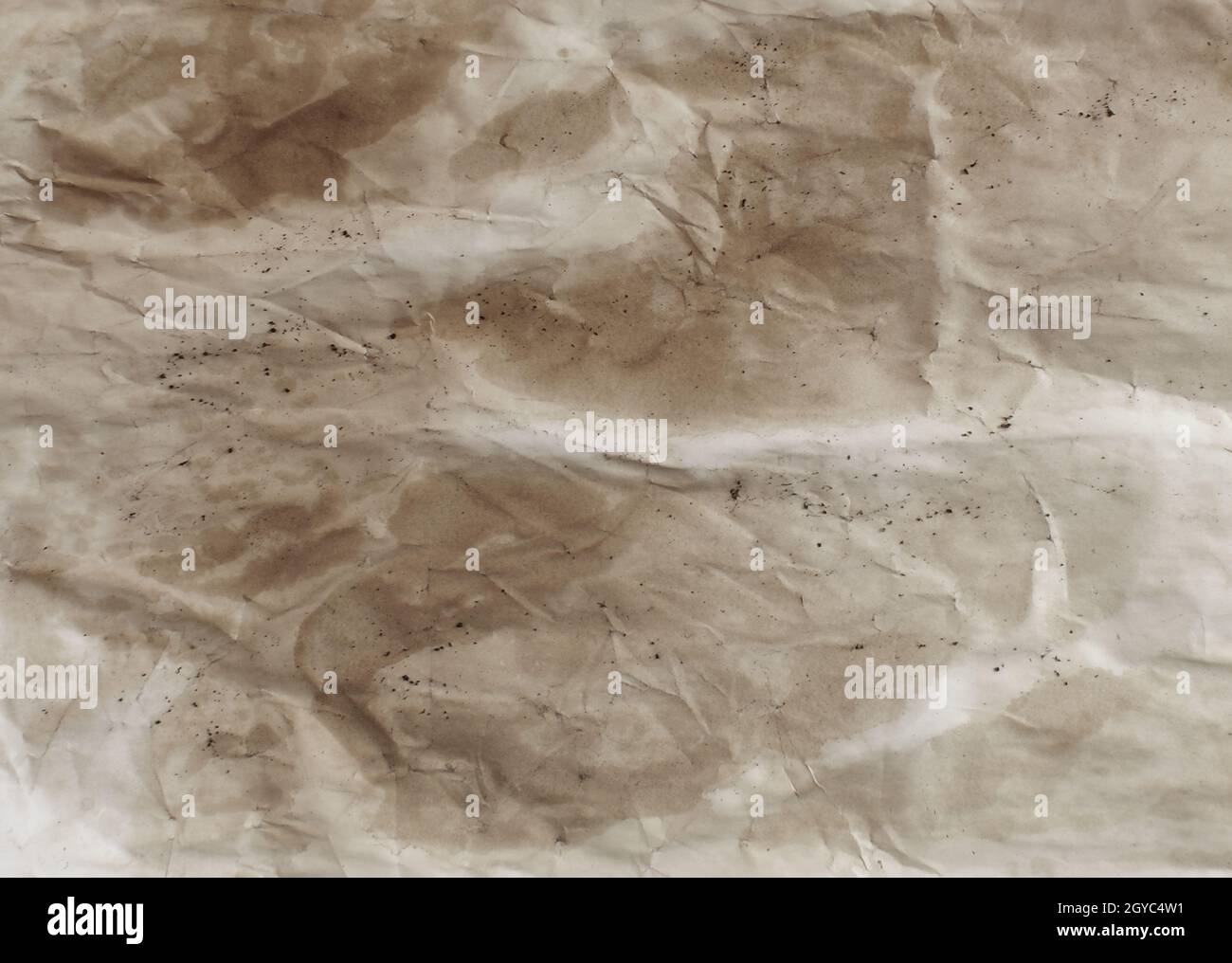 Grunge style paper background with stains and crumples Stock Photo - Alamy