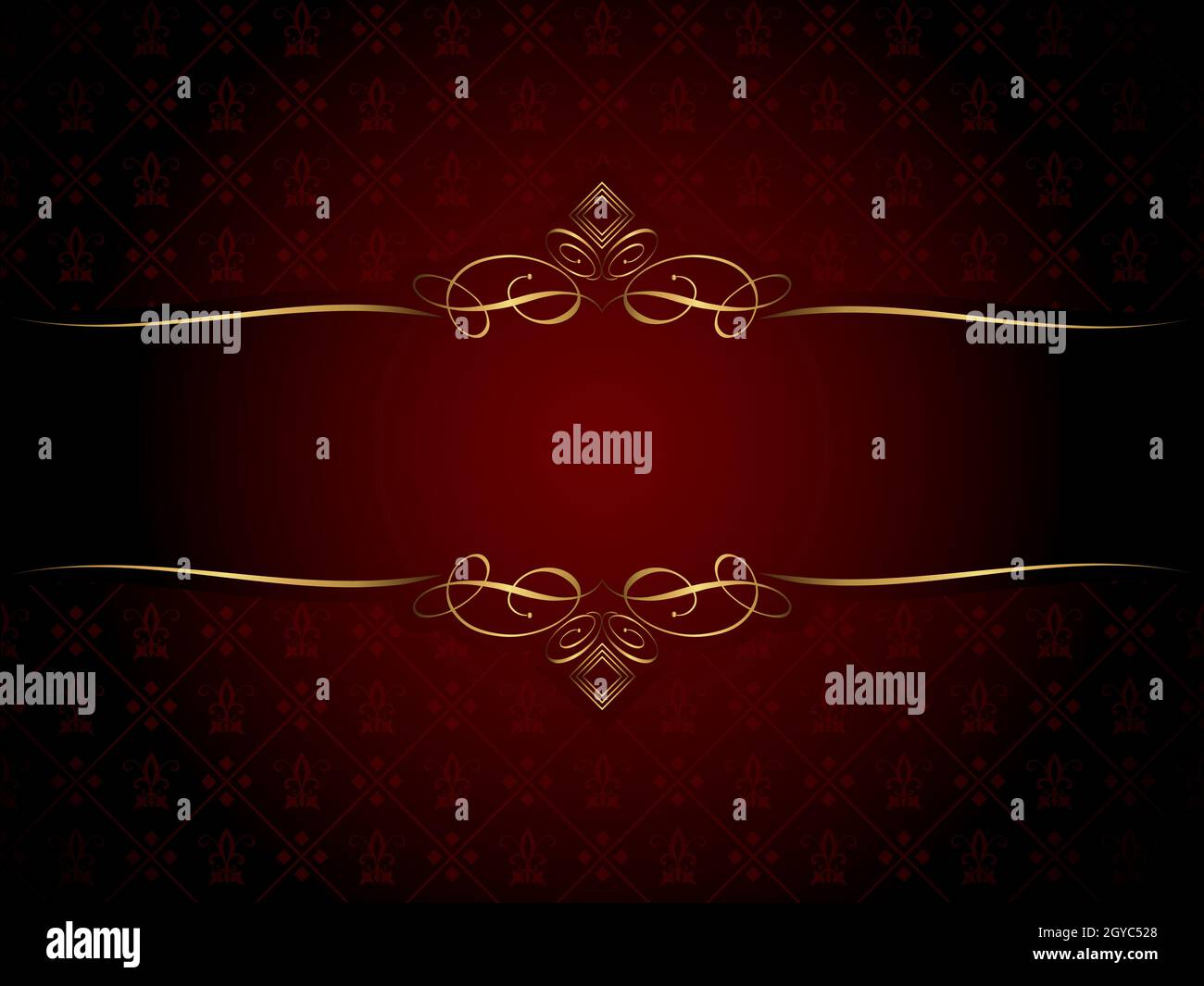 Decorative gold border Stock Photo - Alamy