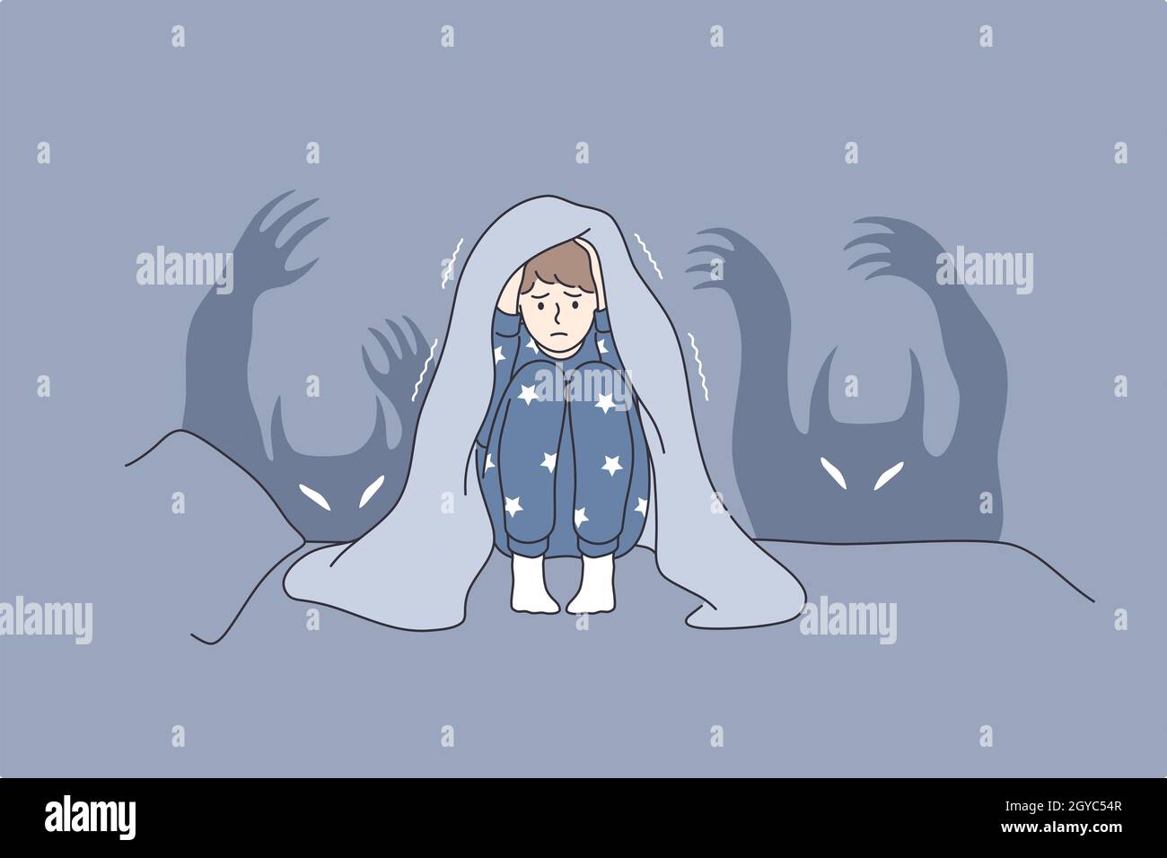 Waking Up Scared Cartoon