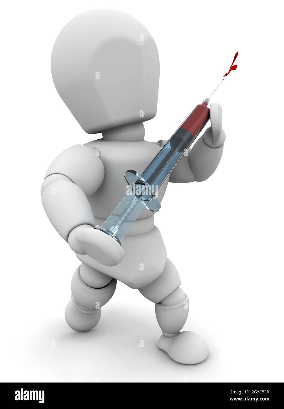 Someone holding a syringe Stock Photo - Alamy