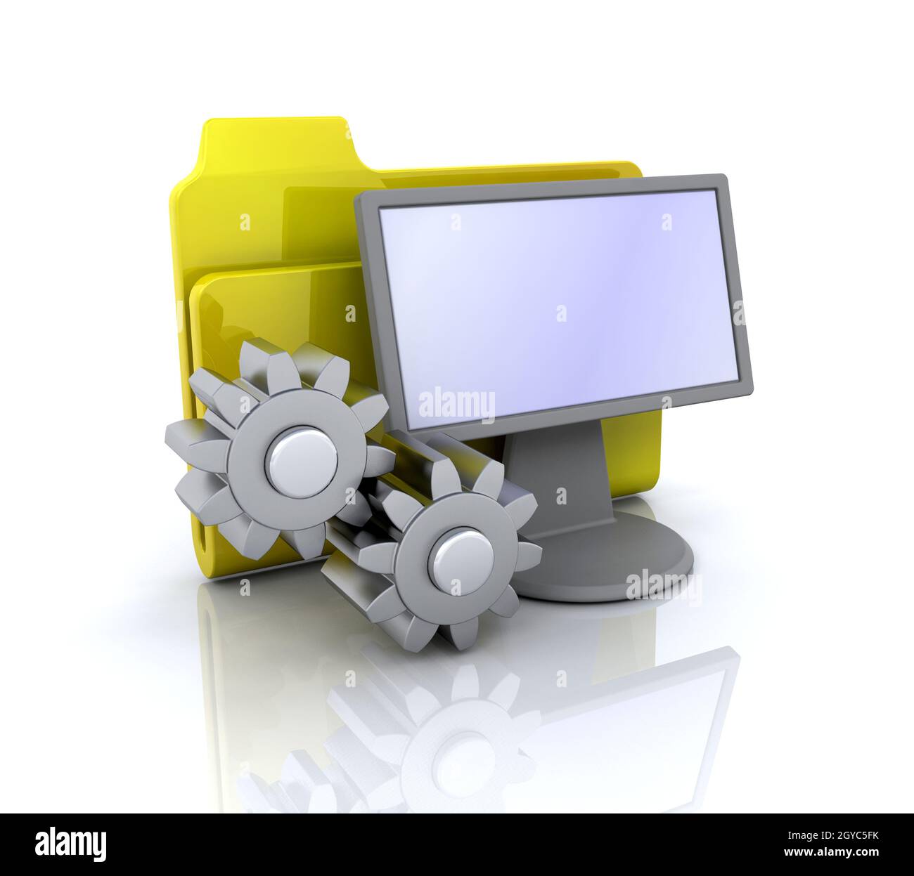 3D icon for display folder Stock Photo - Alamy