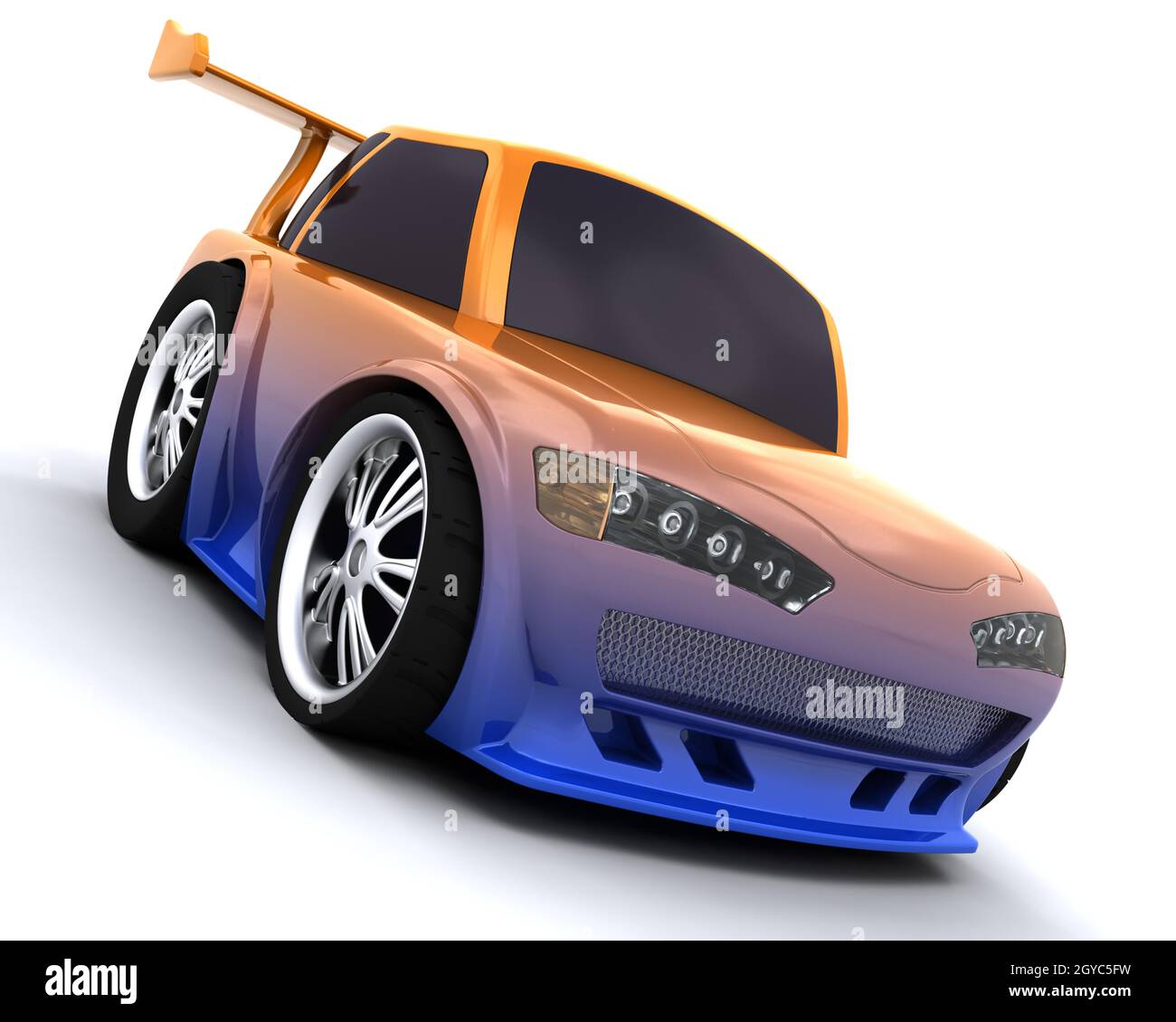 3D render of charicature of japanese drift car Stock Photo - Alamy