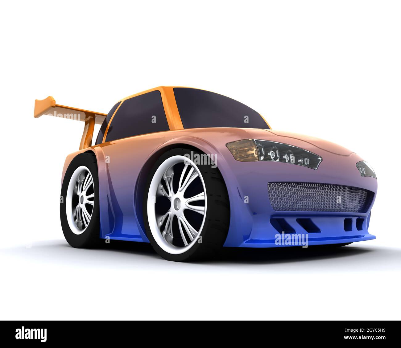 3D render of charicature of japanese drift car Stock Photo - Alamy