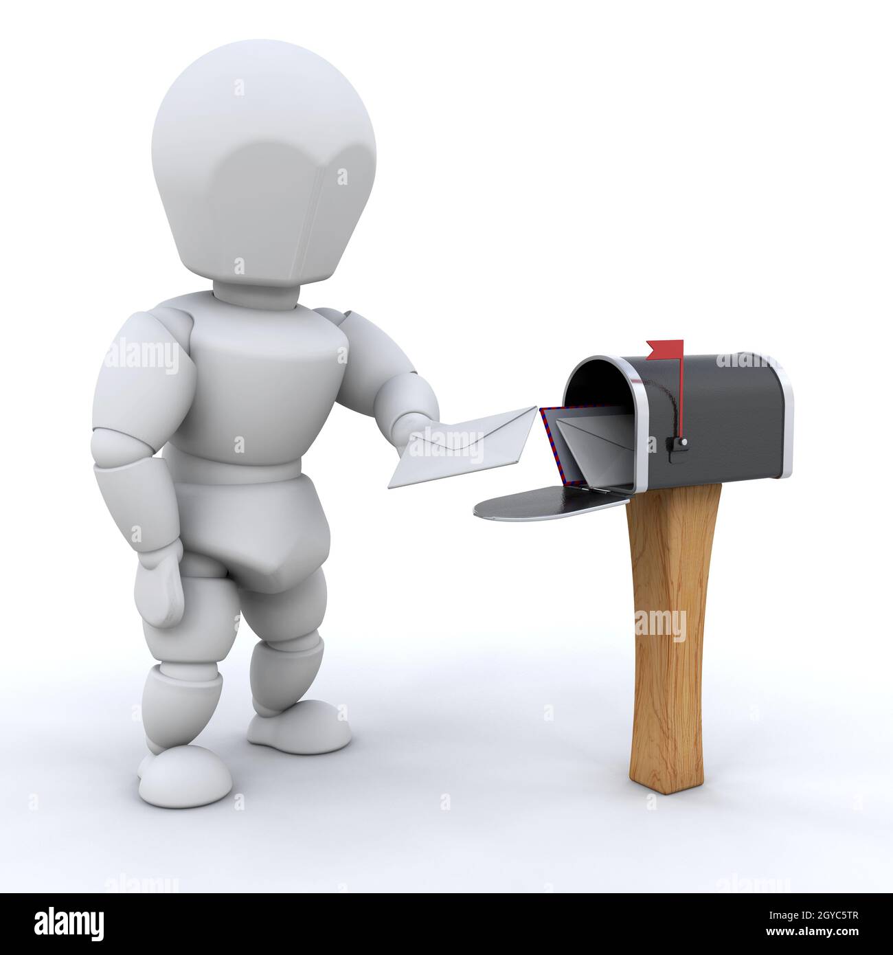 Male posting letter hi-res stock photography and images - Alamy