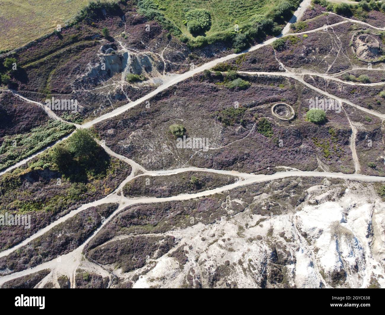 Old mining ruins on the bissoe trail between united downs and unity ...