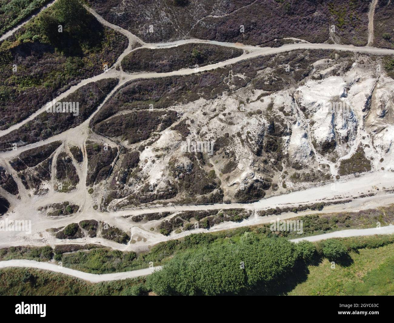 Old mining ruins on the bissoe trail between united downs and unity ...