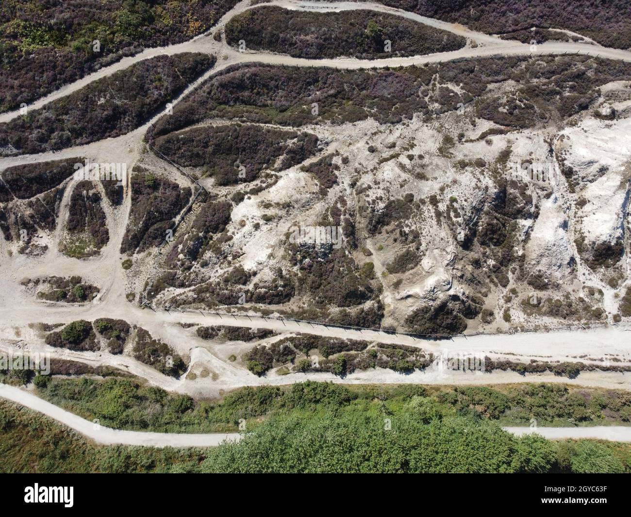 Old mining ruins on the bissoe trail between united downs and unity ...