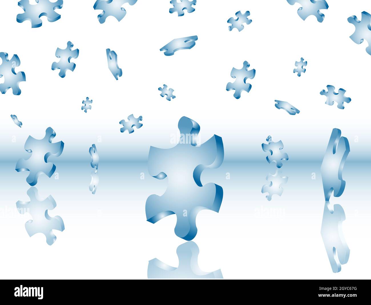 Jigsaw puzzle pieces falling hi-res stock photography and images - Alamy