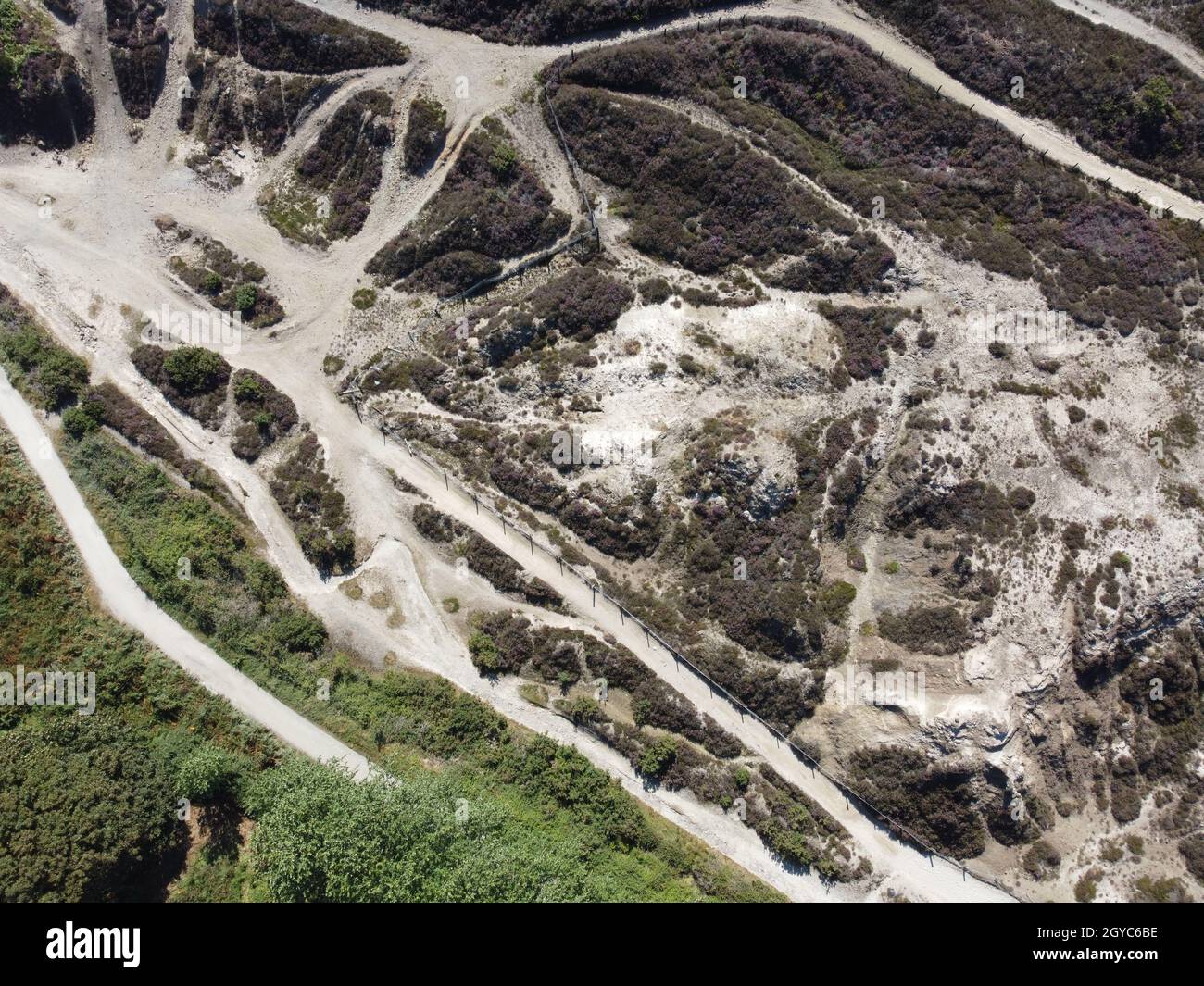 Old mining ruins on the bissoe trail between united downs and unity ...