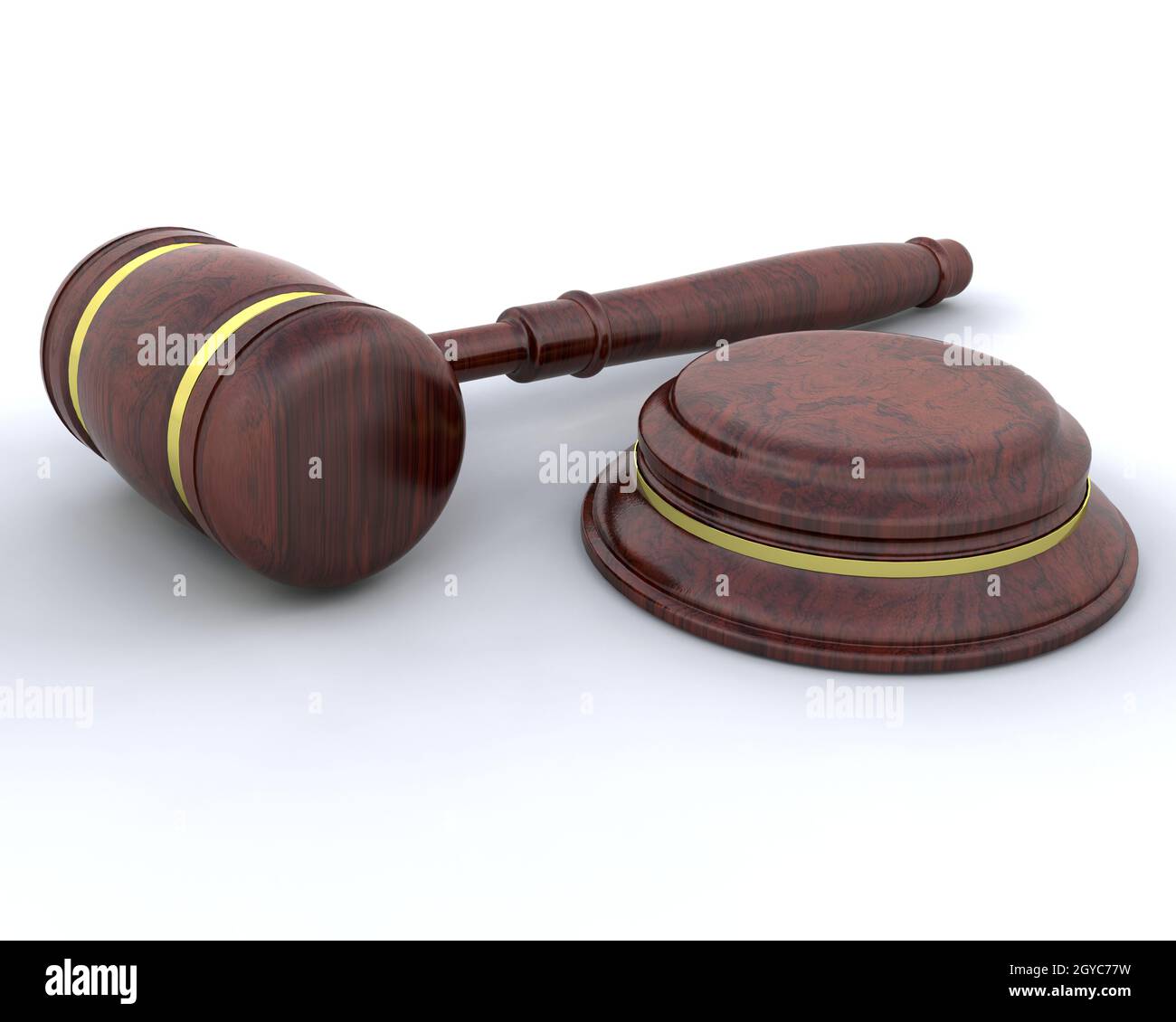 3D render of a gavel Stock Photo - Alamy