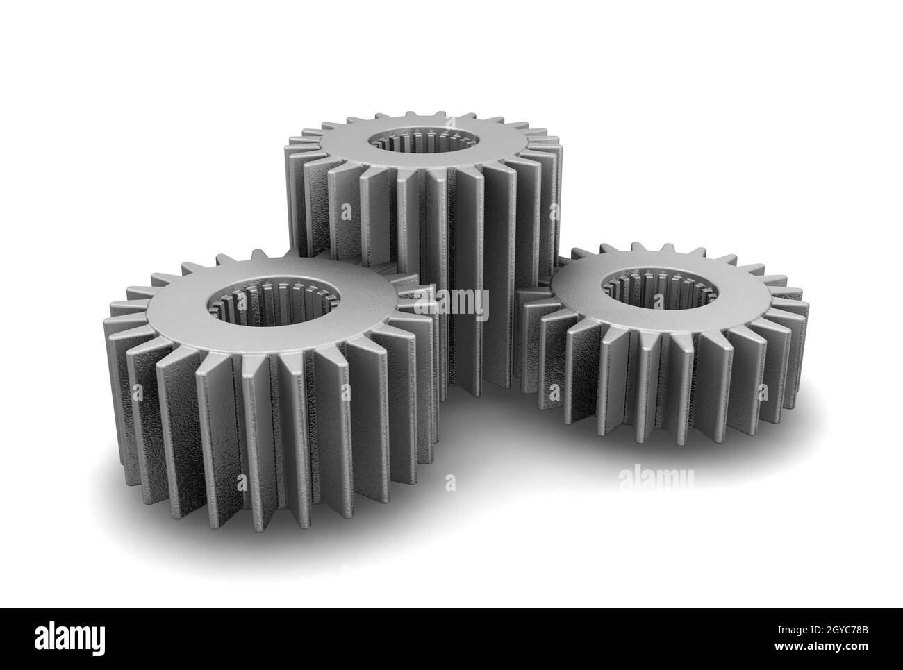 Gears interlocking Black and White Stock Photos & Images - Alamy