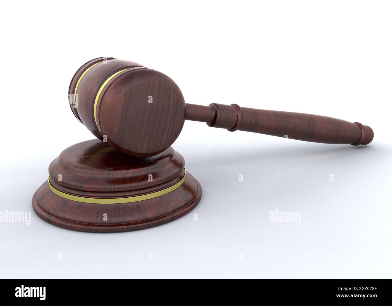 3D render of a gavel Stock Photo - Alamy