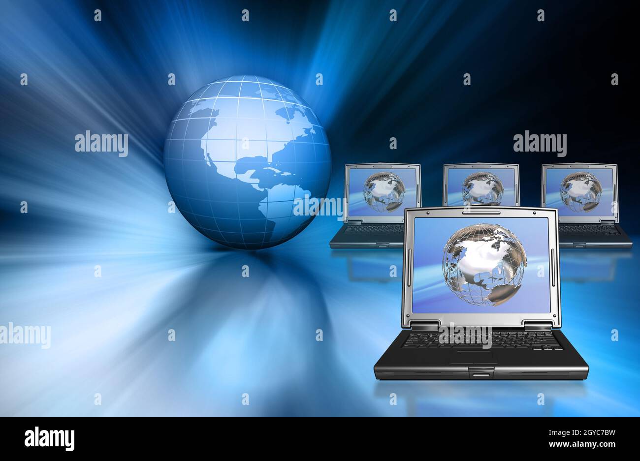 Conceptual image depicting global technology Stock Photo - Alamy