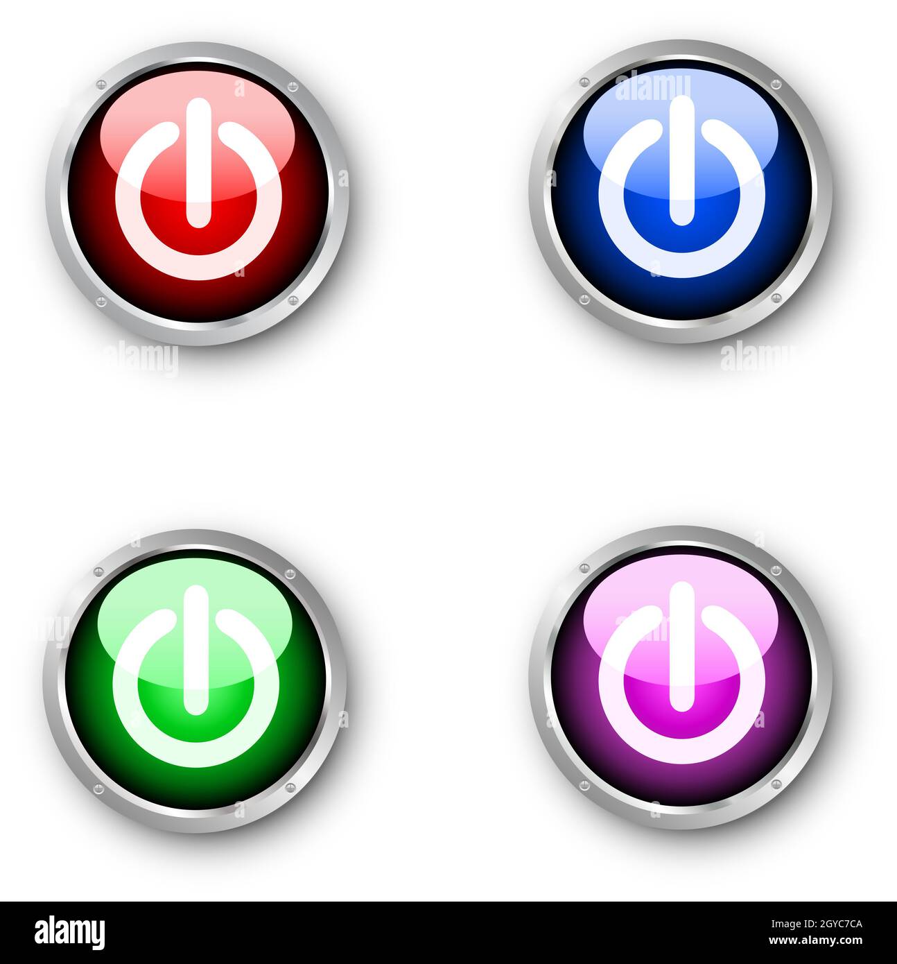 Glossy button vector hi-res stock photography and images - Alamy