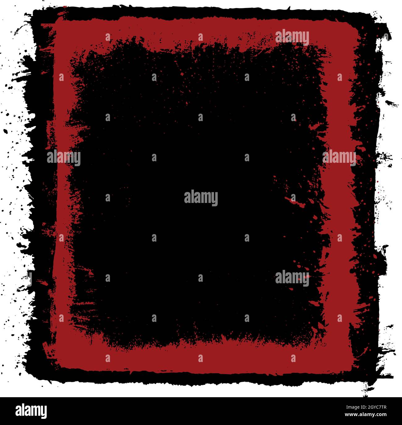 Detailed grunge background with a red border Stock Photo - Alamy