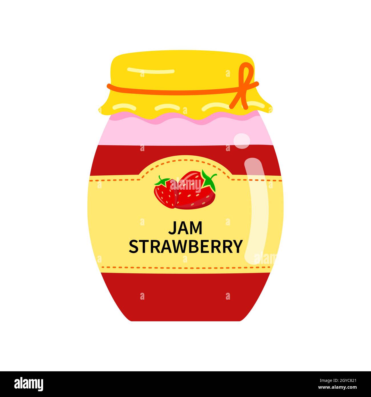 Strawberry Jam Jar Labels
