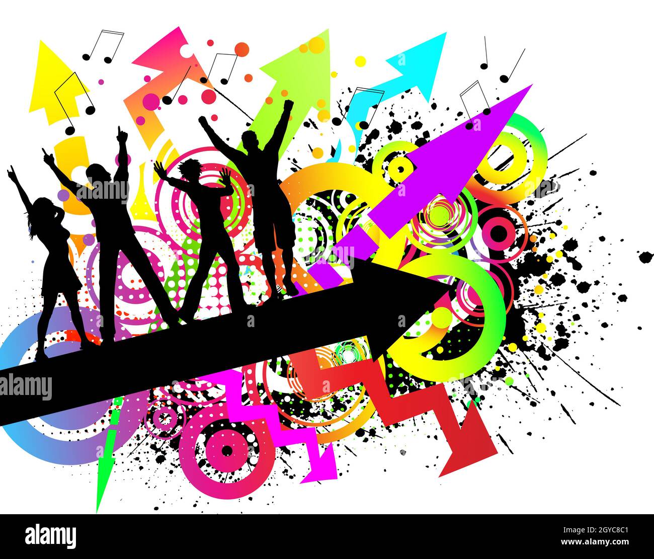 Rainbow dancers Cut Out Stock Images & Pictures - Alamy