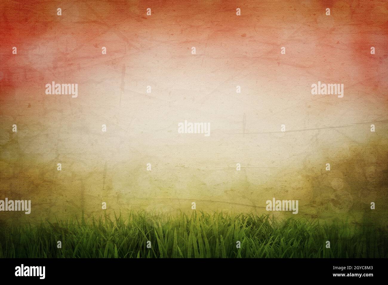 Grunge style abstract sunset landscape background Stock Photo - Alamy
