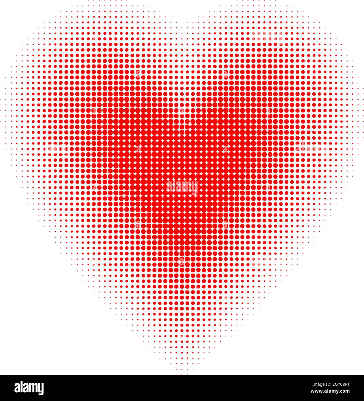 Halftone heart hi-res stock photography and images - Alamy