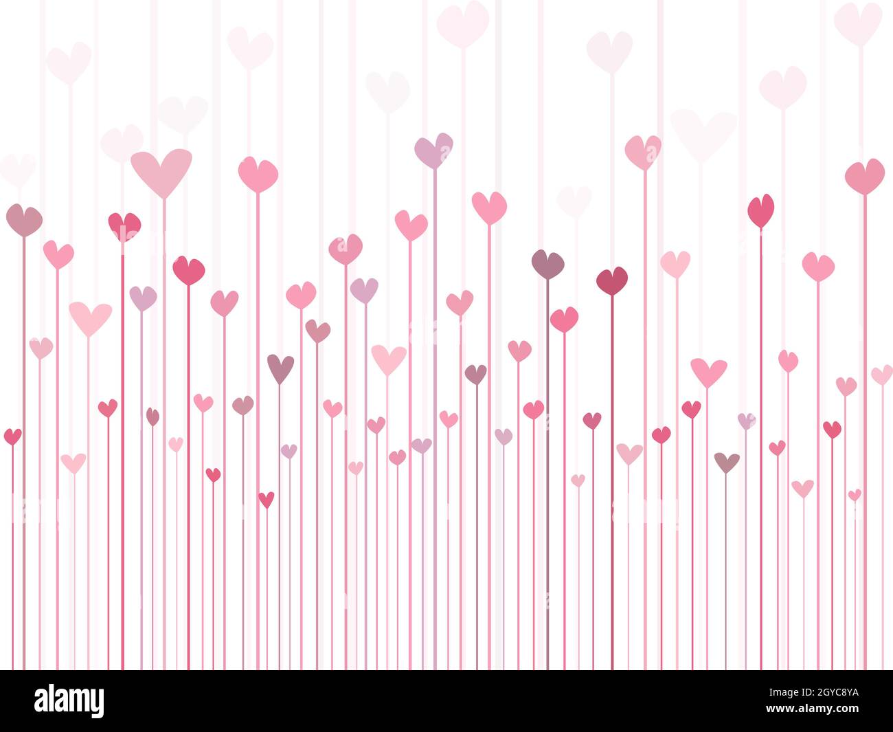 Abstract hearts background Stock Photo - Alamy