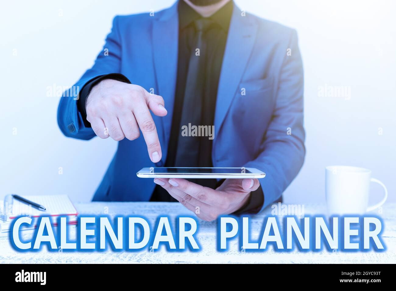 Text sign showing Calendar Planner, Word Written on schedule of ...