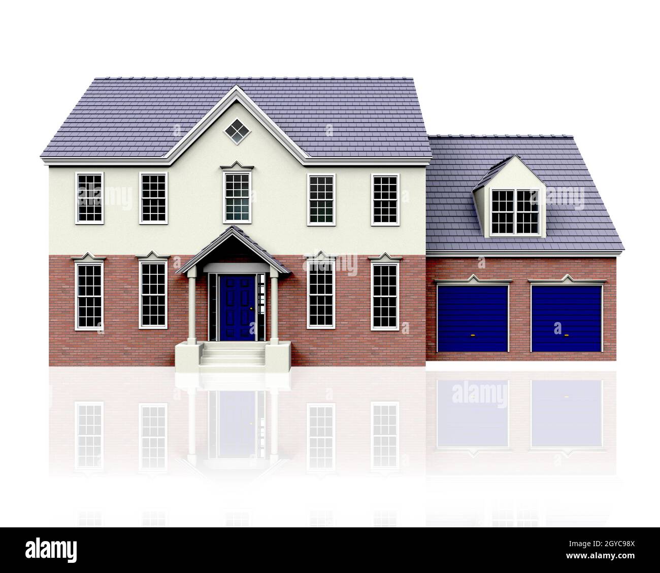 3D render of a house Stock Photo - Alamy