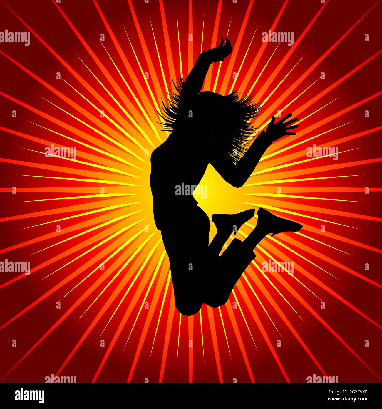 Jumping person vector hi-res stock photography and images - Alamy