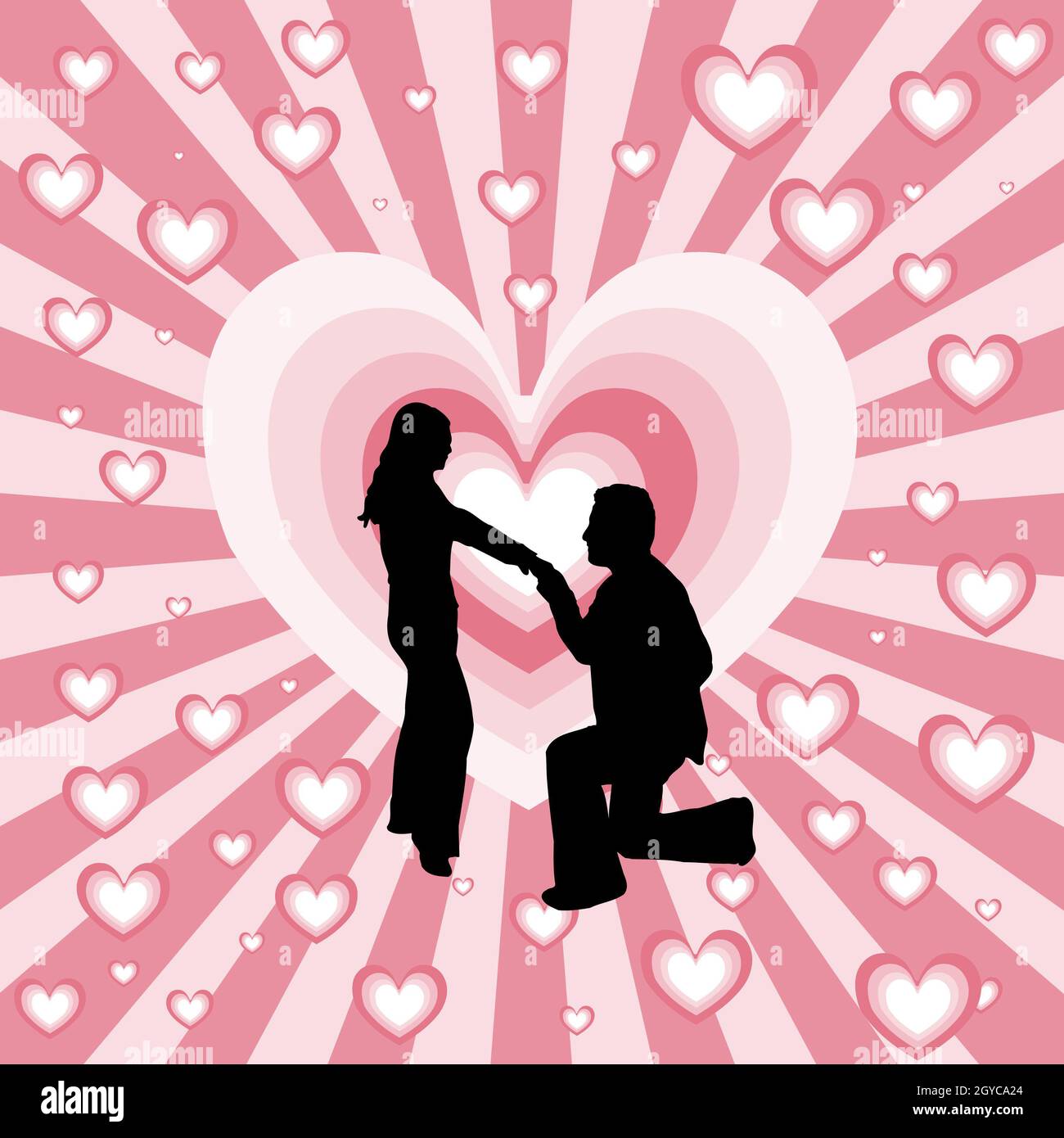 Male proposing to a female Stock Photo - Alamy