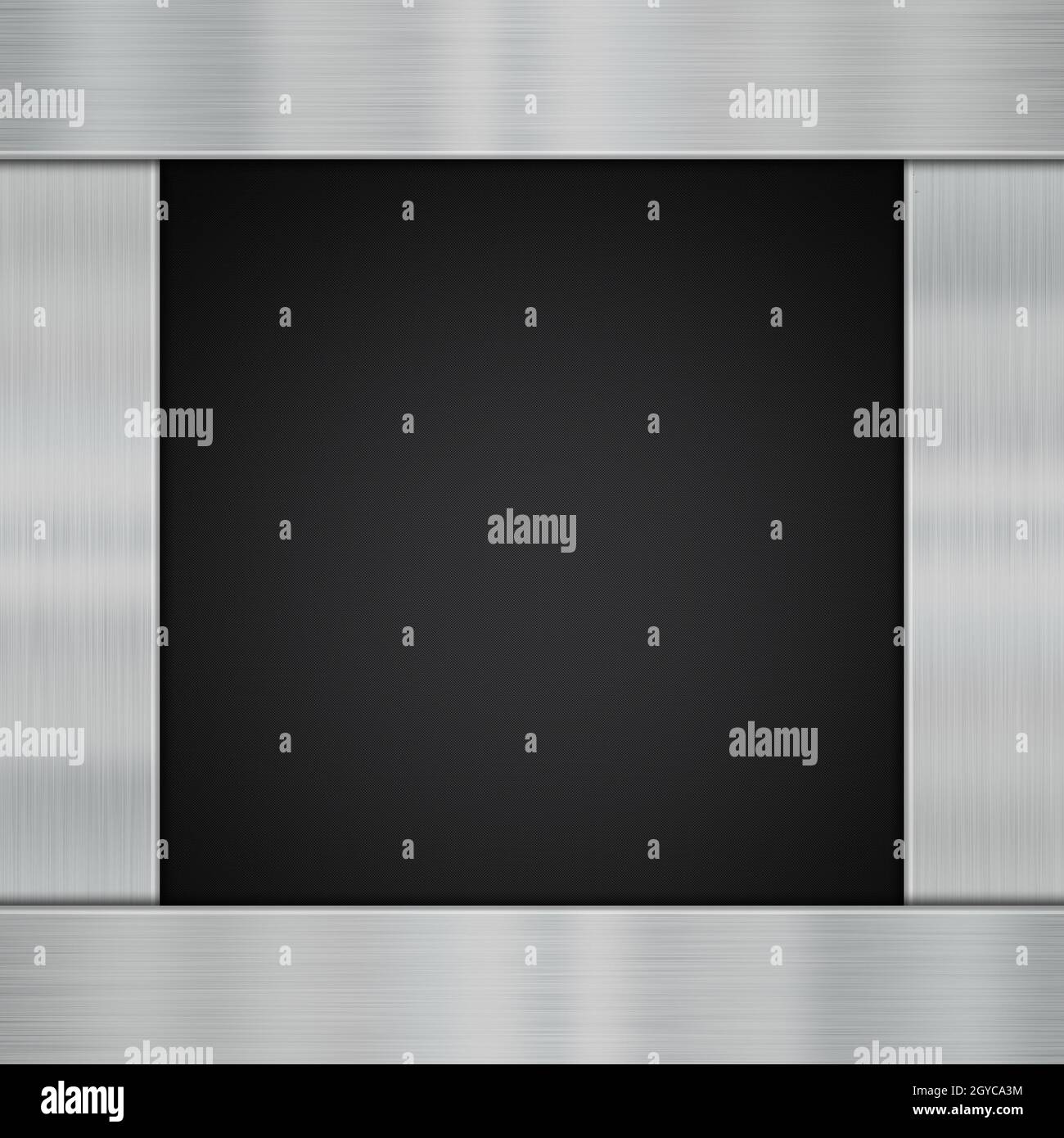 Shiny metal plates on a carbon fibre background Stock Photo - Alamy