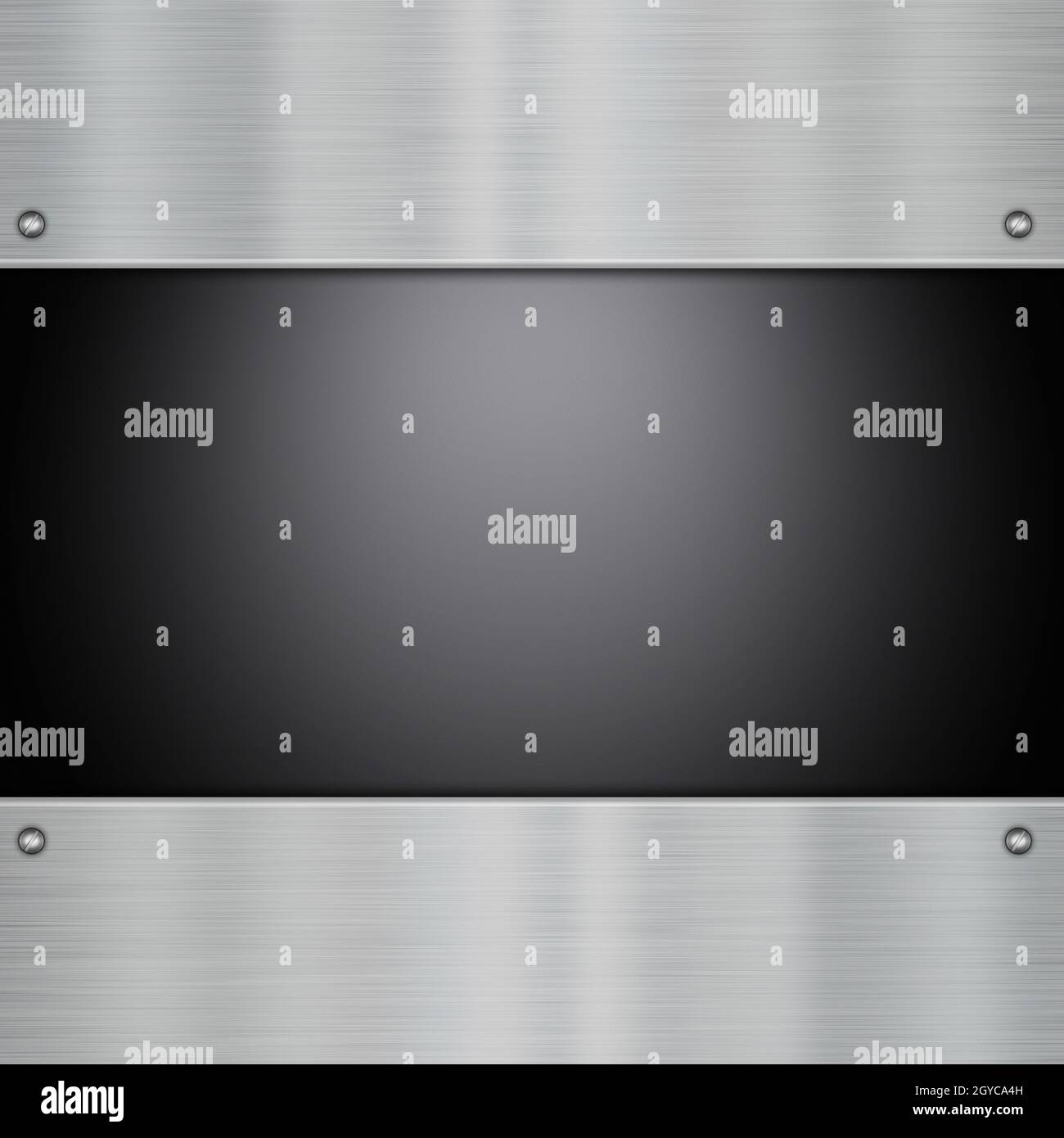 Shiny metal plates on a carbon fibre background Stock Photo - Alamy