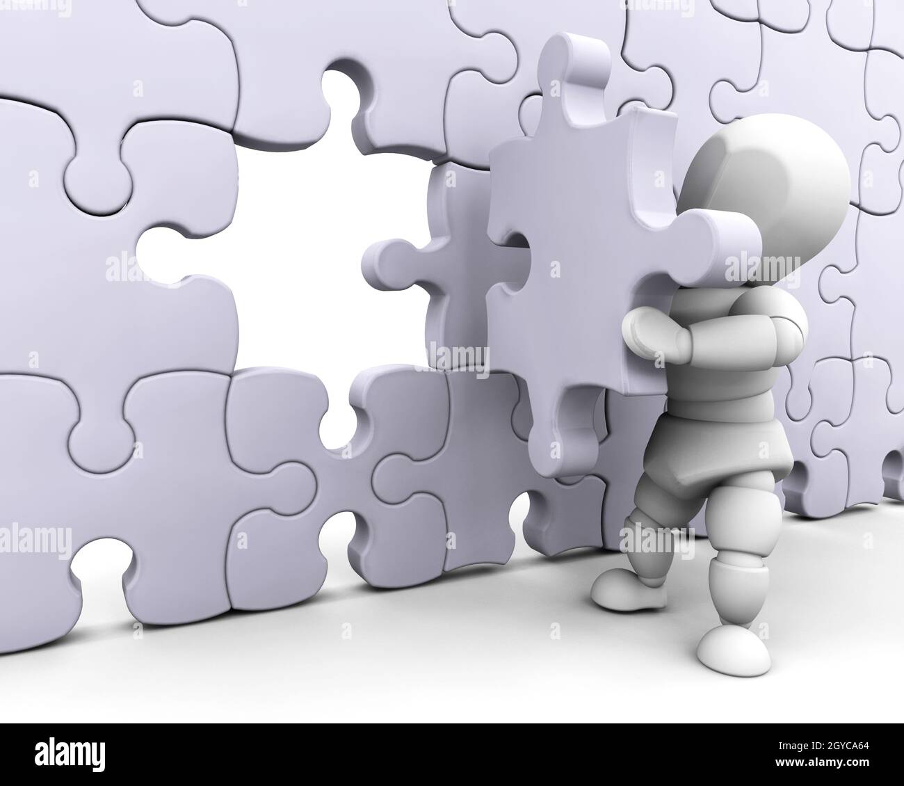 Fitting puzzle female hi-res stock photography and images - Alamy