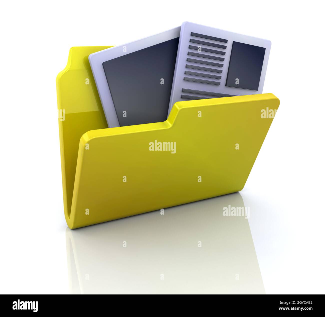 3d computer icon documents hi-res stock photography and images - Alamy